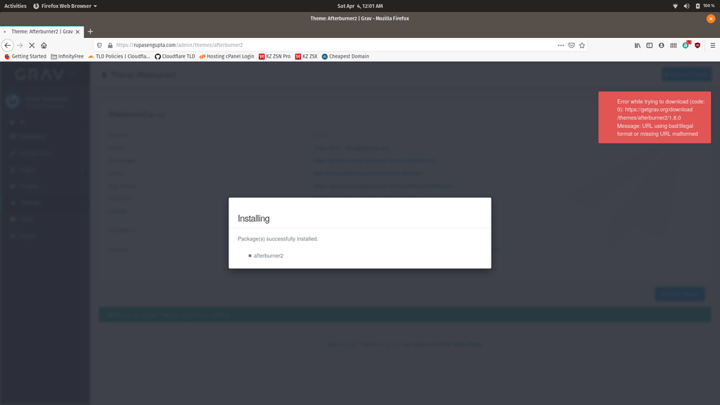 Full Support for GRAV CMS - Hosting Support - InfinityFree Forum