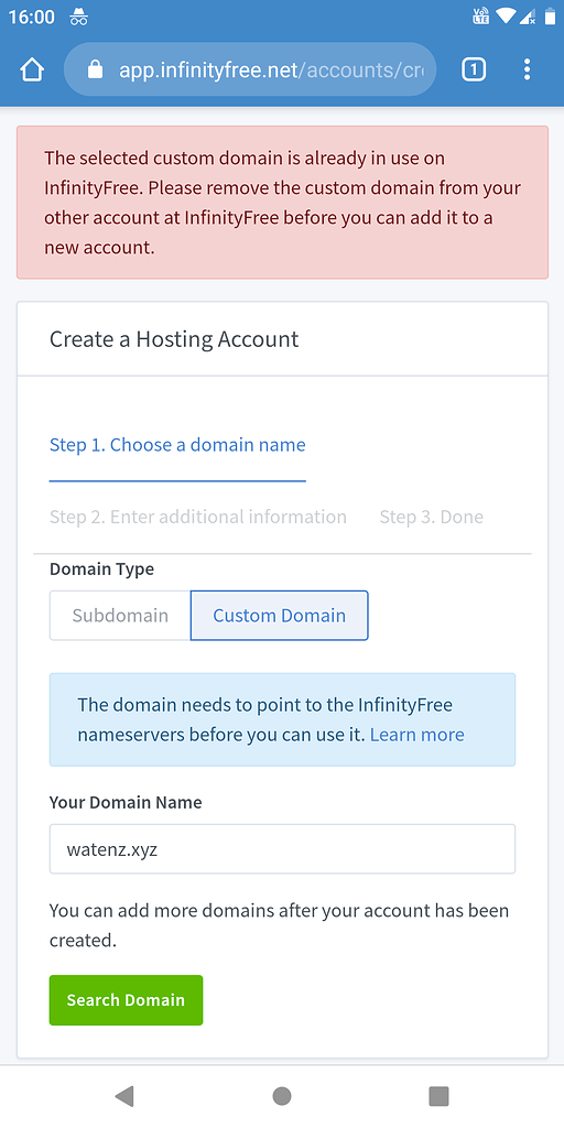 Can you remove my domain from another account? - Hosting Support - InfinityFree Forum