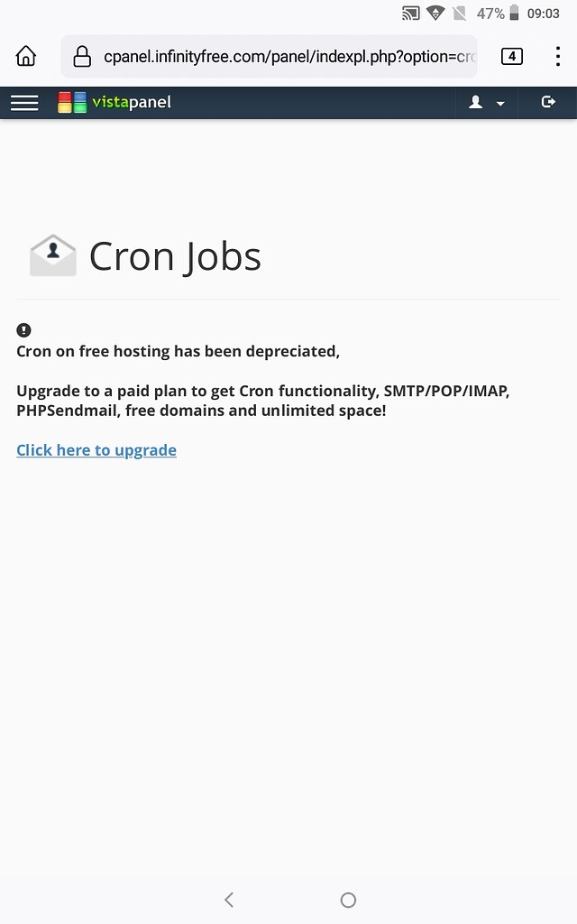 Cron jobs is not working - Hosting Support - InfinityFree Forum