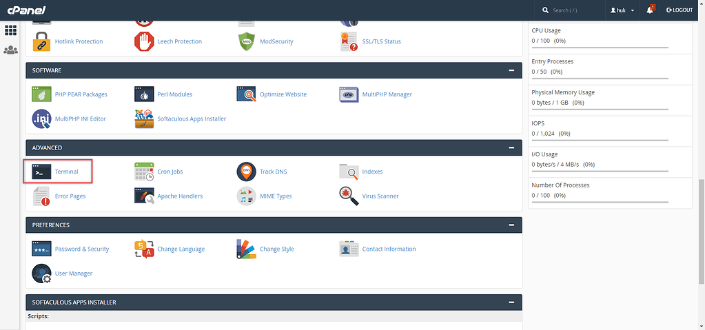 Can I ask if there is command line support in ifastnet.com cpanel ...