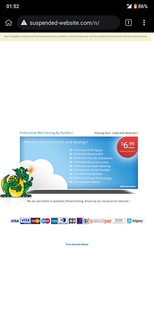 Suspended account - Hosting Support - InfinityFree Forum